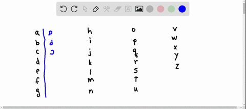 SOLVED: Draw mirror images of the lowercase letters in the English ...