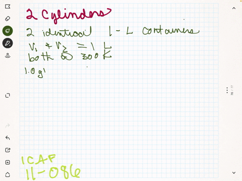 ⏩SOLVED:Consider two identical 1-L containers, both at room… | Numerade