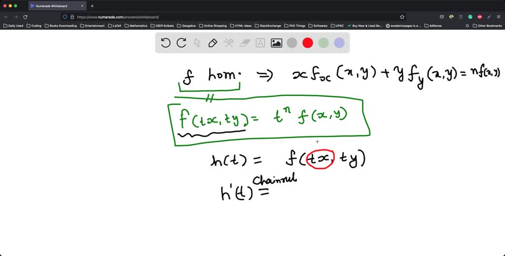 SOLVED:Prove that the product of two homogeneous polynomials is again ...