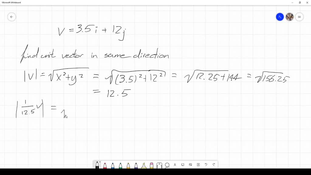 SOLVED:Find a unit vector pointing in the same direction as the vector ... SOLVED:Find a unit vector pointing in the same direction as the vector ...