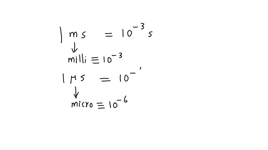 SOLVED:Explain the difference between 1 ms, 1 m / s and 1 mS.