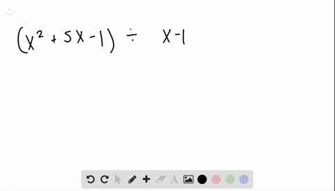 SOLVED:If a polynomial of degree n is divided by a binomial of degree 1 ...