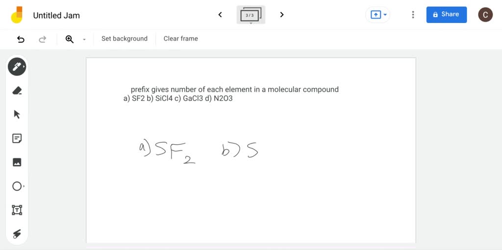 SOLVED:Determine the formula for each of the following compounds: (a ...