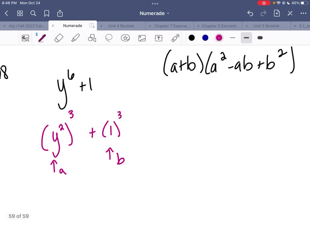 SOLVED Factor Completely Y 6 1