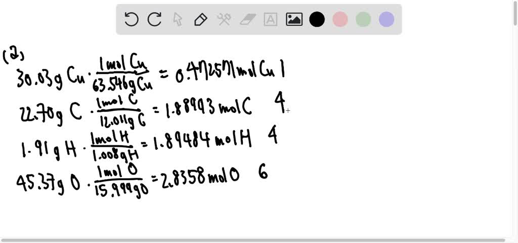 SOLVED:Determine the simplest formula for each of the following ...