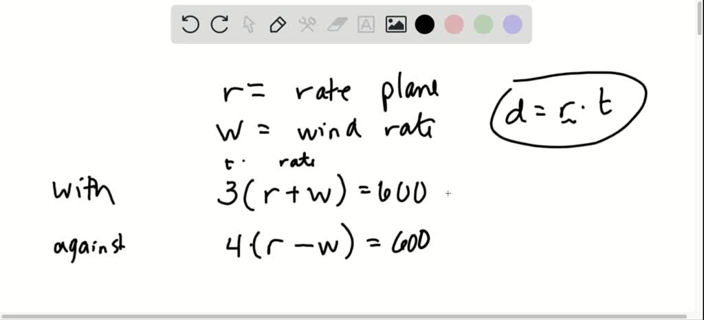 With a tail wind, a small aircraft can fly 1200 miles in 5 hours ...