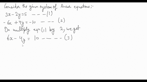 SOLVED:Solve the system by the method of elimination. Label each line with its equation. { 3 x-2 ...