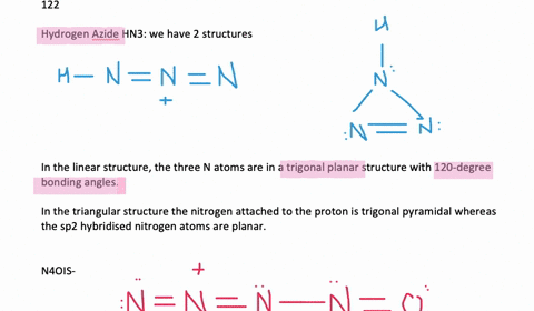 SOLVED:Nitrosyl azide, a yellow solid first synthesized in 1993 , has ...