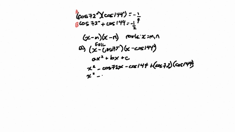 SOLVED:For this exercise, assume as given the following trigonometric ...