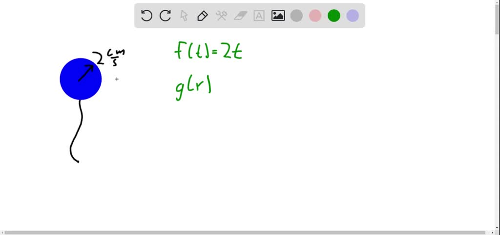 SOLVED: Area of a Balloon A spherical weather balloon is being inflated. The radius of the ...