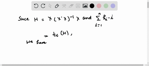 ⏩SOLVED:Show that, in a multiple linear regression data set, ∑i=1^n ...
