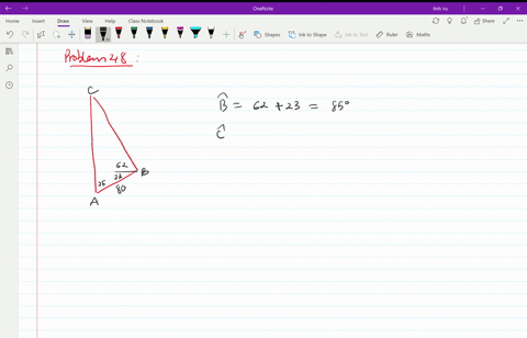 SOLVED:A pine tree growing on a hillside makes a 75^∘ angle with the ...