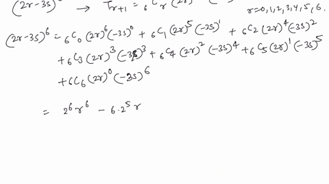 SOLVED:Use the Binomial Theorem to expand the expression. Simplify your answer. (3-2 s)^6