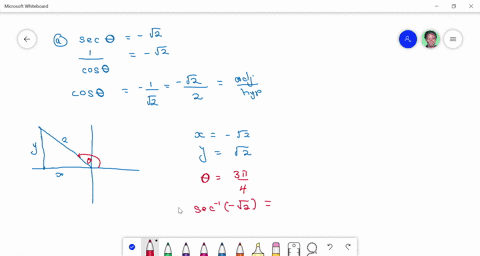 VIDEO solution:Use reference triangles in an appropriate quadrant, as in Example 1, to find the ...