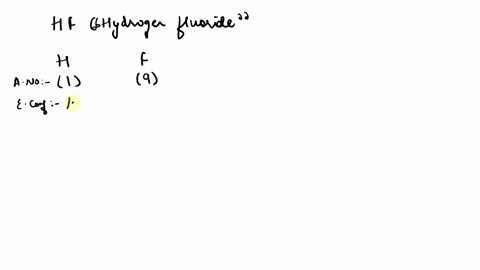 SOLVED:Describe the difference between naming HF when it is in the gas ...
