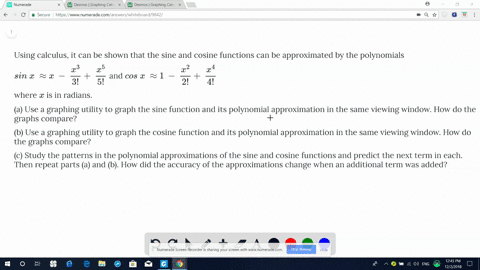 SOLVED:Using calculus, it can be shown that the sine and cosine ...
