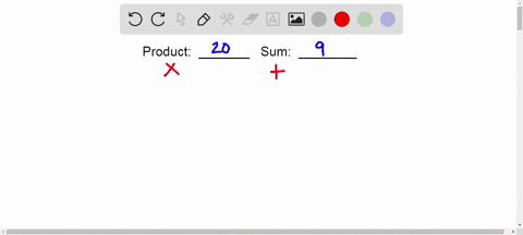⏩SOLVED:Fill in the chart by finding two numbers that have the given… | Numerade