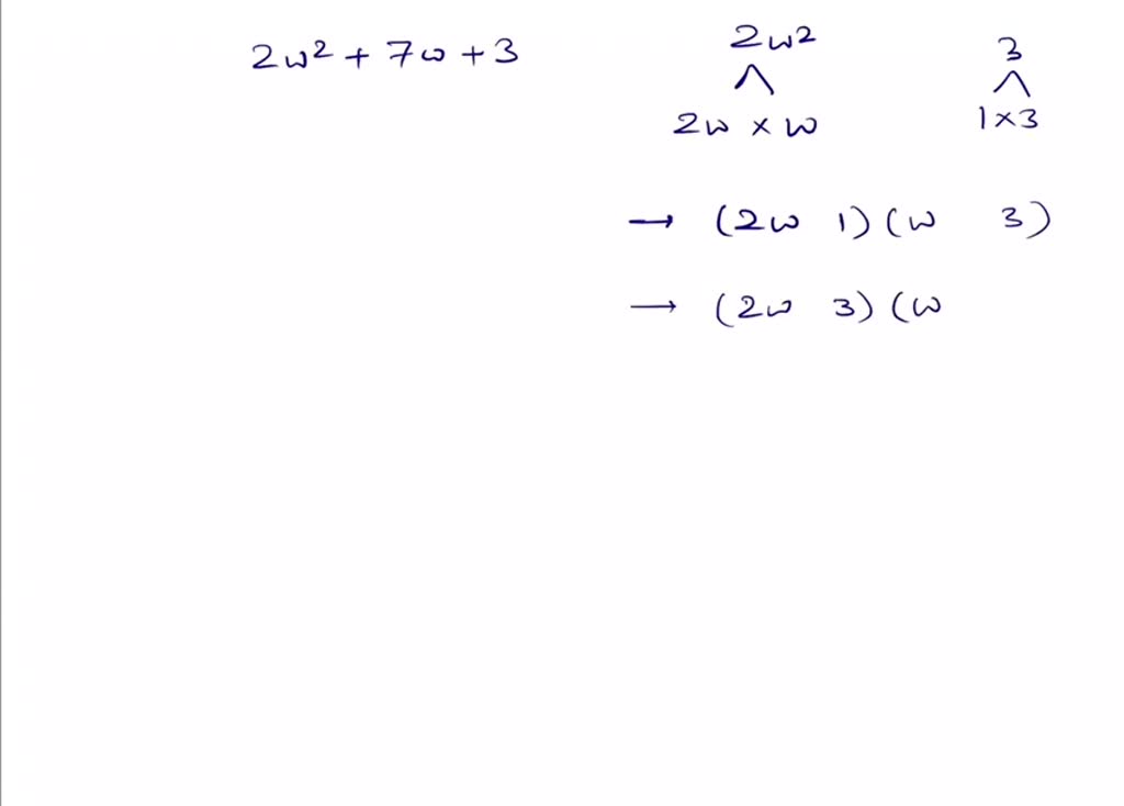 Solved Factor Each Trinomial Using Trial And Error See Examples 3 And