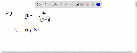 SOLVED:In Exercises 101-104, perform the operation and simplify. 12-(4)/(x+2)