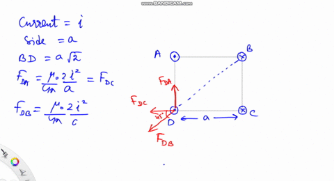 SOLVED:In Fig. 30-37, what is the force per unit length acting on the ...