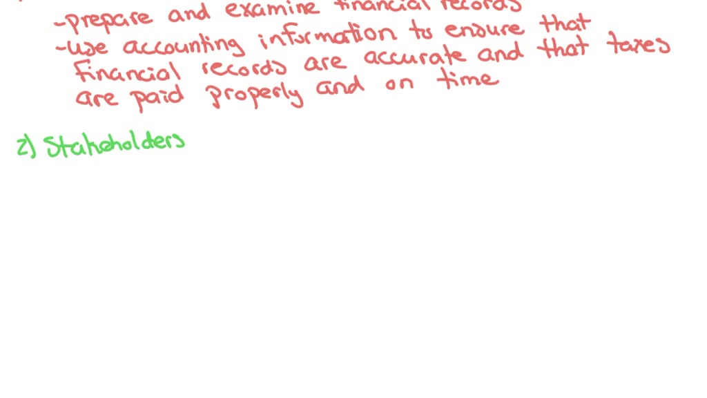 Identify and describe the different users of accounting information ...