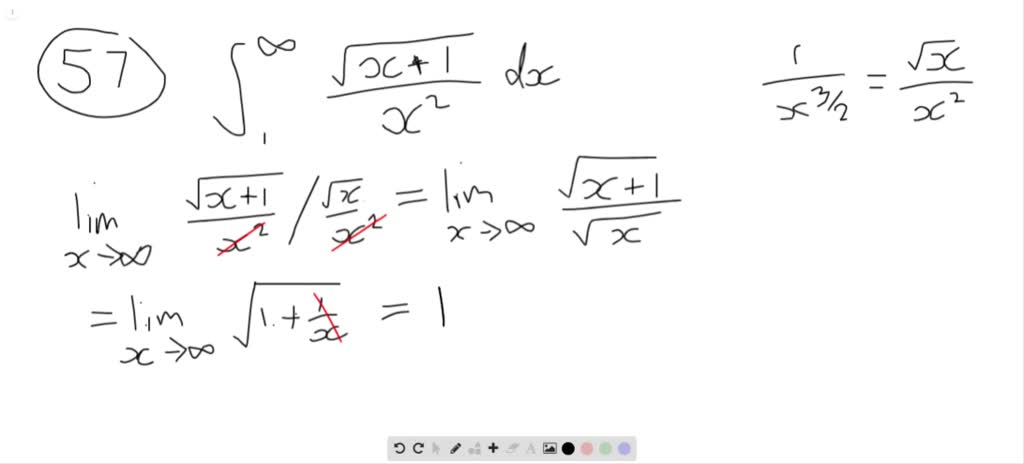 SOLVED:Use integration, the Direct Comparison Test, or the Limit ...