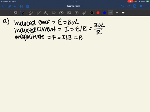 SOLVED:A rectangular loop with width L and a slidewire with mass m are as shown in Fig. 𝐏 29.59 ...