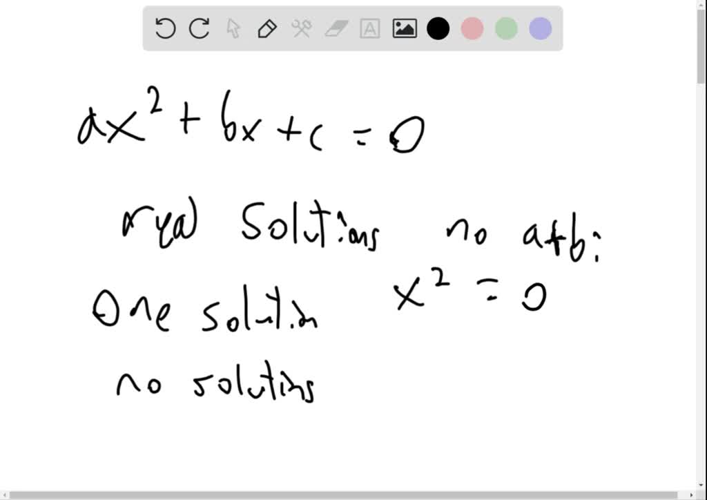SOLVED Does Every Quadratic Equation Have Two Solutions Explain