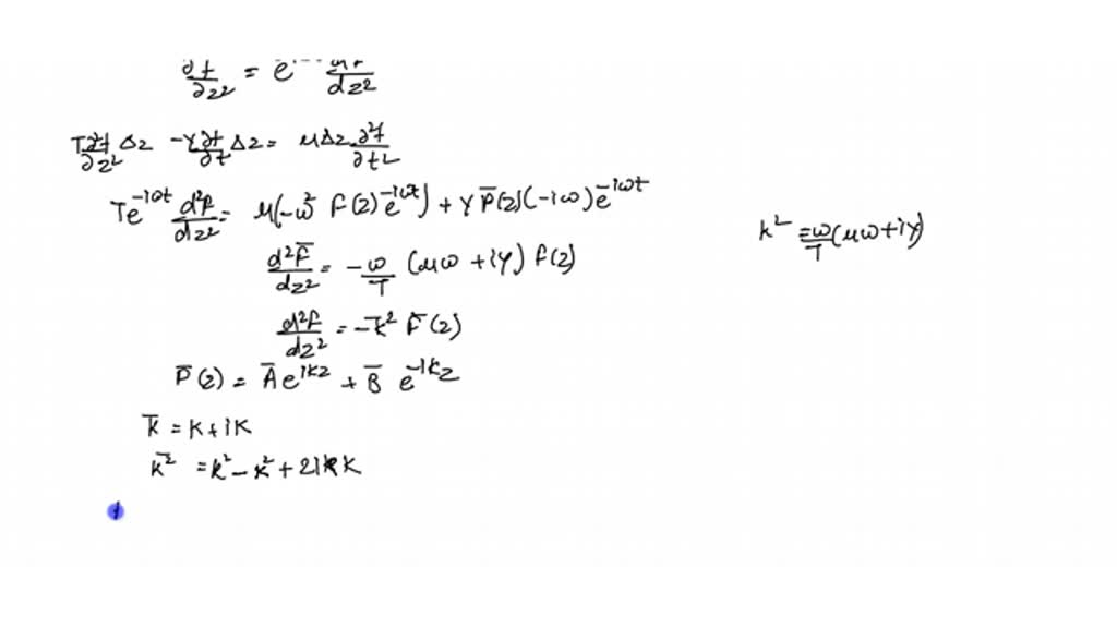 SOLVED:Consider the string to be immersed in a viscous fluid so that a ...