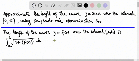SOLVED:Use Simpson's Rule with n=8 to approximate the length of the ...