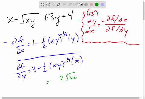 SOLVED:Use (15) to find d y / d x and check your result using implicit ...