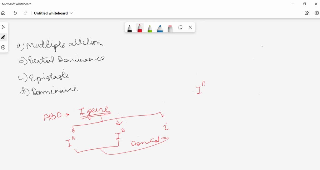 SOLVED:Inheritance of ABO blood group system is an example of (a ...