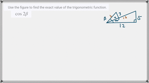 SOLVED:Use the figure to find the exact value of the trigonometric function. (Figure can't copy ...