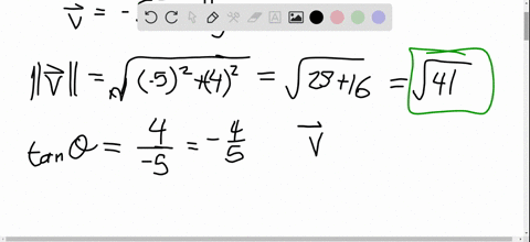 SOLVED:Finding the Direction Angle of a Vector In Exercises 63-66 , find the magnitude and ...