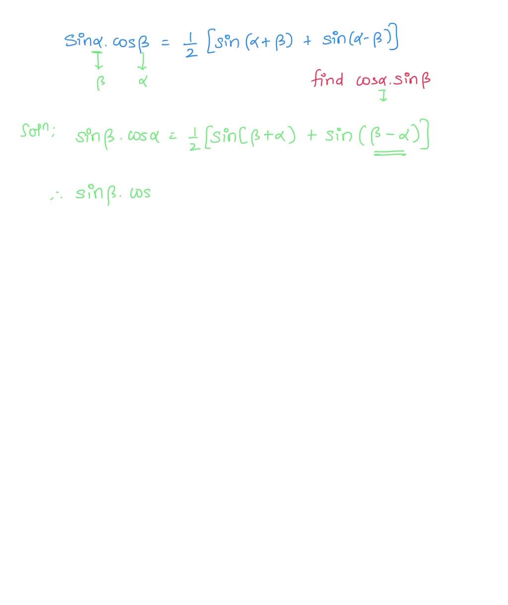  sin alpha beta sin alpha cos beta longrig SolvedLib