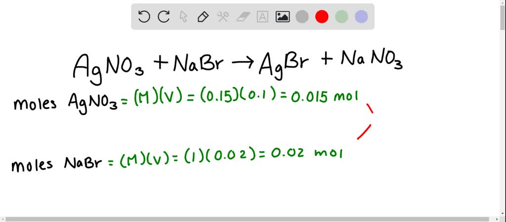 SOLVED:The minimum mass of NaBr which should be added in 200 ml of 0. ...