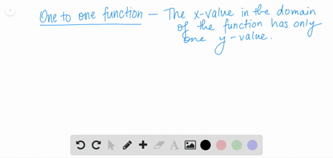 SOLVED:How can you determine if a relation is a one-to-one function?