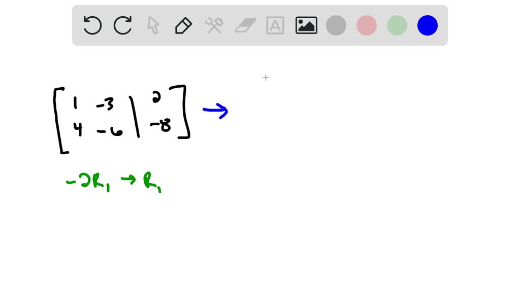 SOLVED:Perform each of the row operations indicated on the following ...