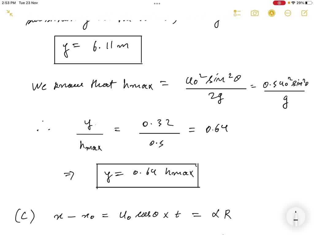 SOLVED A Small Object Is Projected From Level Ground With An Initial SOLVED A Small Object Is Projected From Level Ground With An Initial