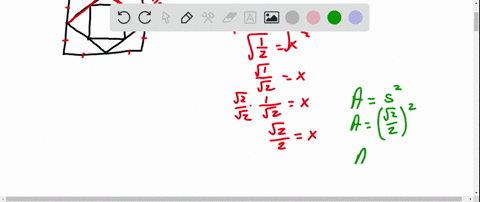 SOLVED:Consider a square with a side of length 1 . Construct another square inside the first one ...