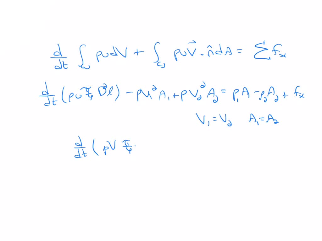 SOLVED:Consider unsteady flow in the constant diameter, horizontal pipe ...