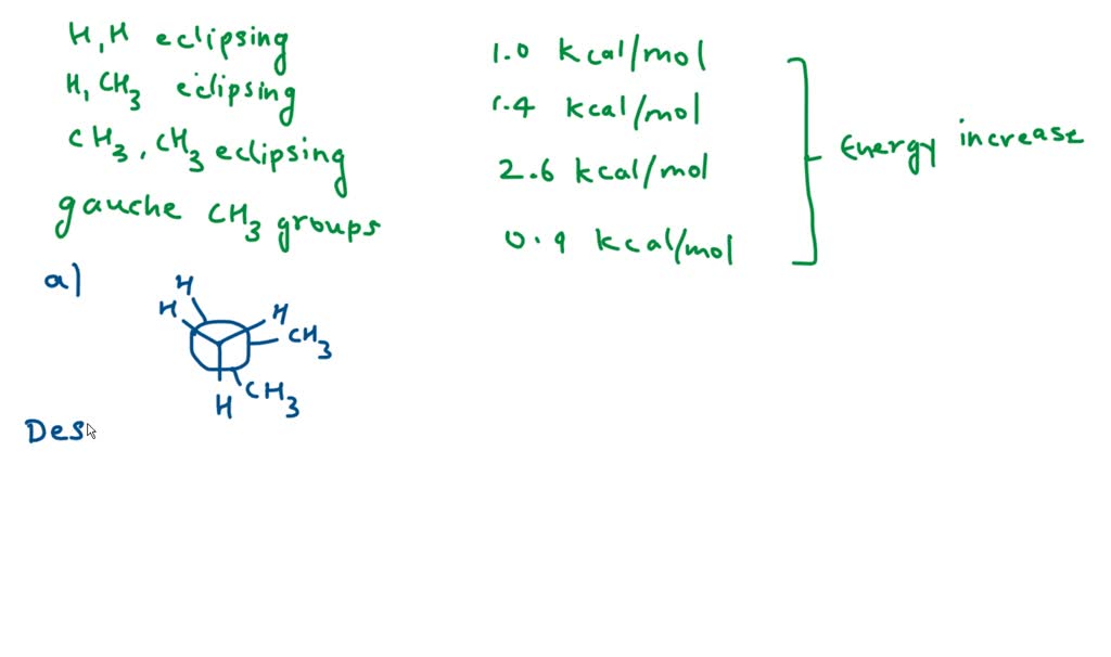 SOLVED:Calculate the destabilization present in each eclipsed ...