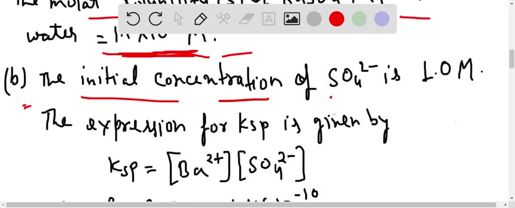 SOLVED:Prepare a spreadsheet to calculate the solubility of \mathrm{BaSO}_{4} as a function of ...