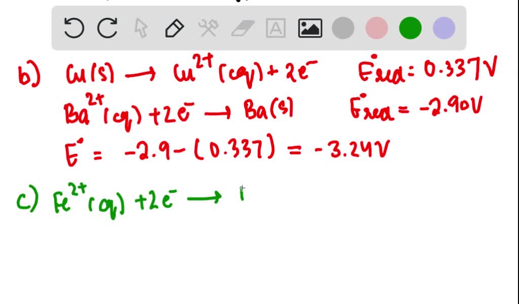 SOLVED:Using data in Appendix E, calculate the standard emf for each of the following reactions ...