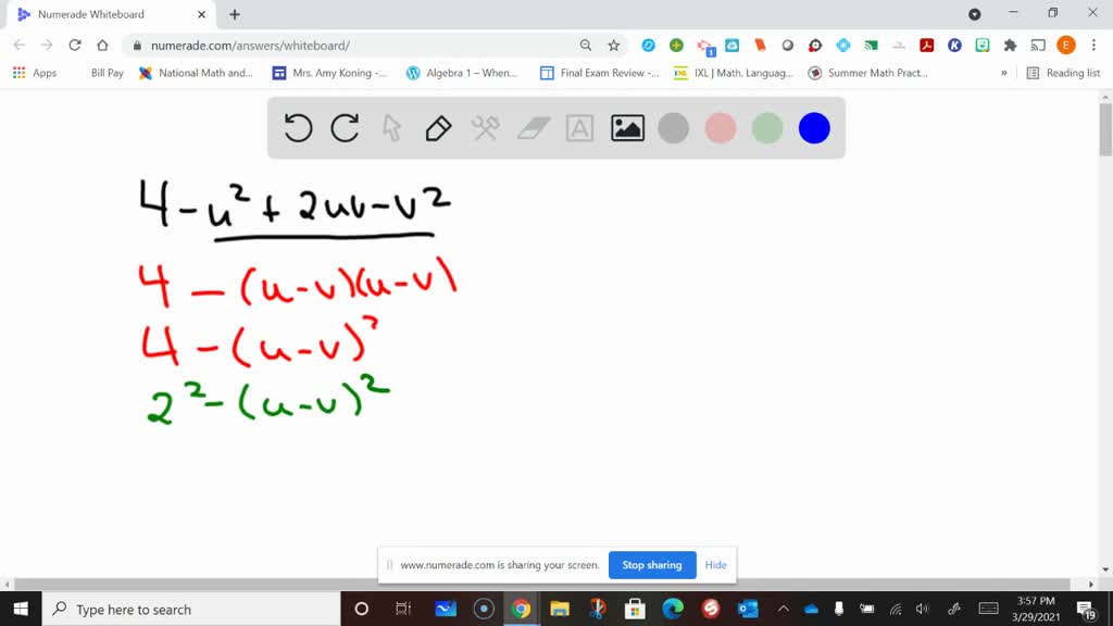 Solvedfactor If Possible Using Integer Coefficients U23 U V4 V2 8754