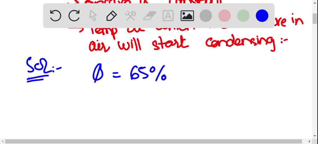 SOLVED: At what temperature does water vapor in air condense? A) dew ...