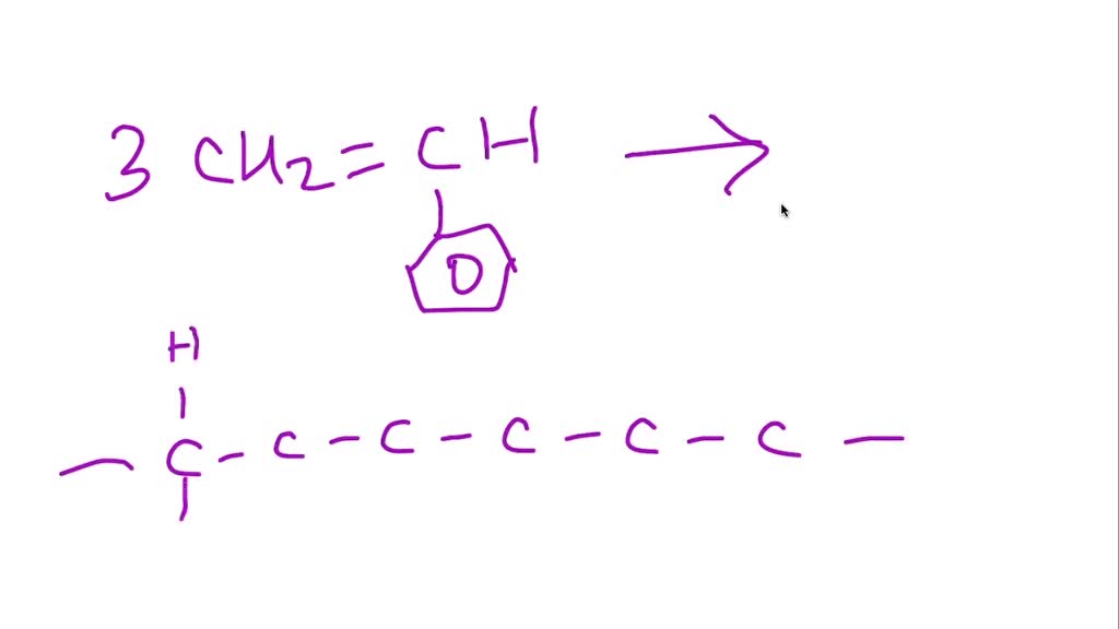 Solved Write An Equation That Represents The Formation Of A Portion Of Polystyrene From Three Of