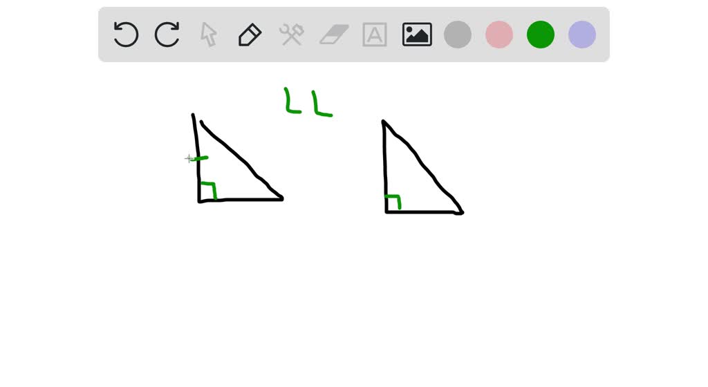 SOLVED:In a right triangle, the sides that form the right angle are the ...