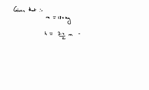 A uniform rectangular marble slab is 3.4 m long and 2.0 m wide. It has ...