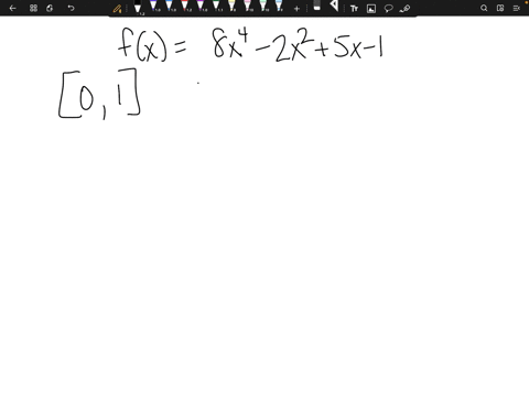 SOLVED:Use the Intermediate Value Theorem to show that each polynomial function has a real zero ...